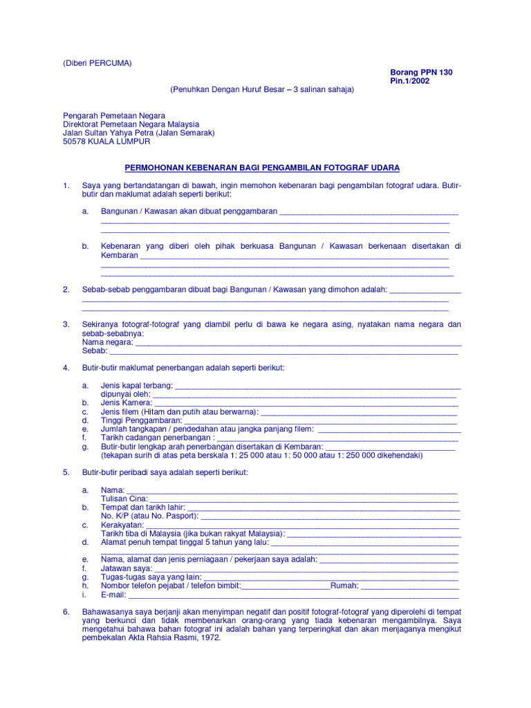 Borang 6 | PDF