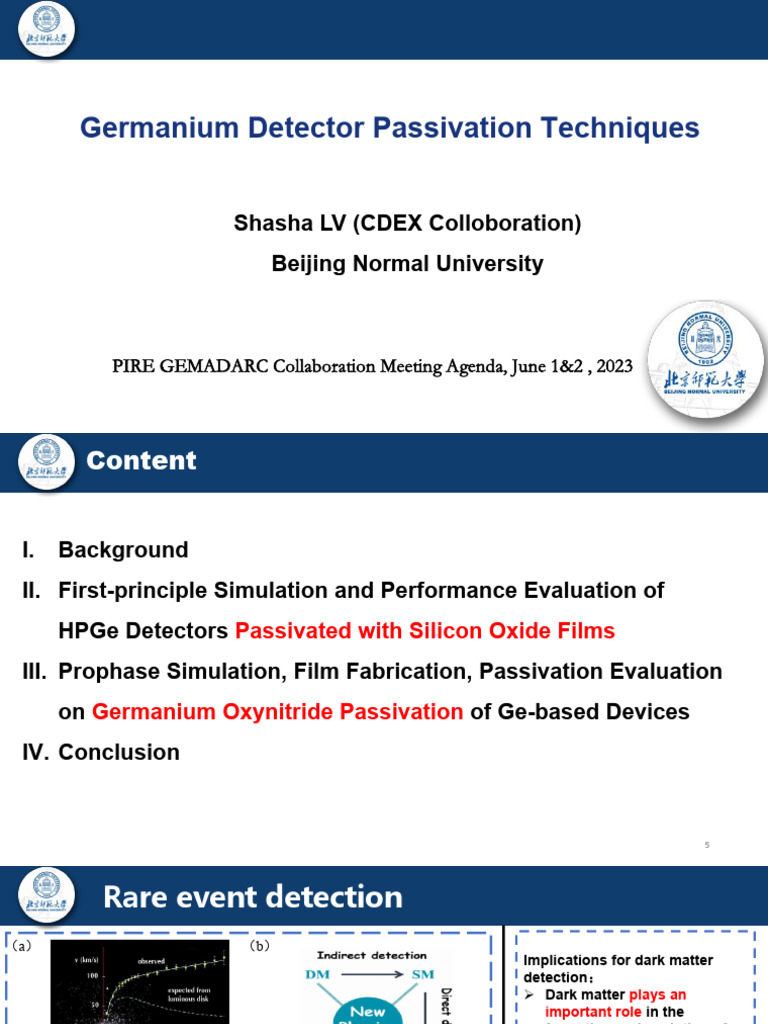Germanium Detector Passivation Methods | PDF