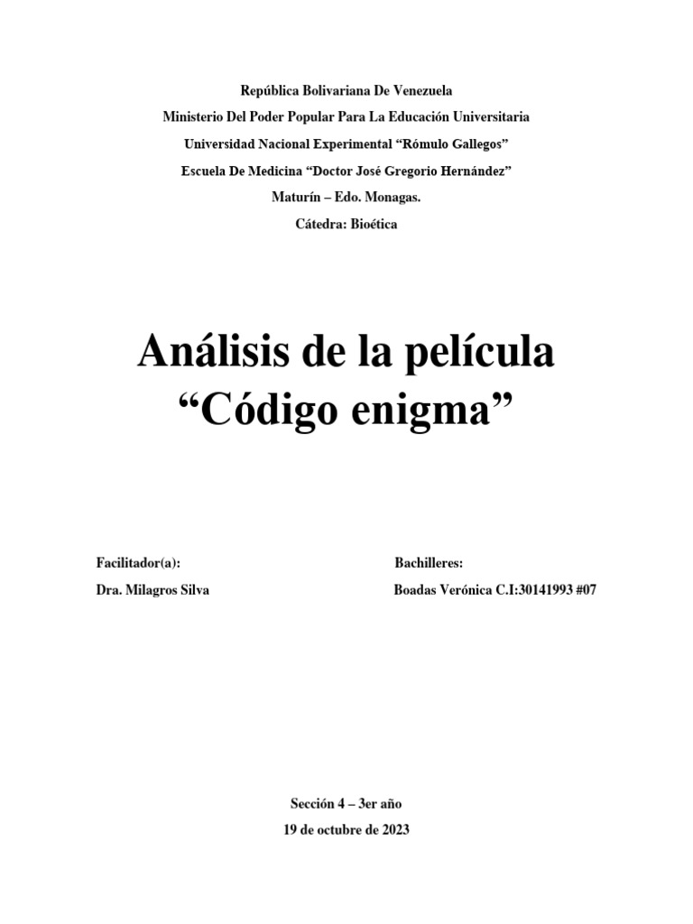 Código Enigma | PDF
