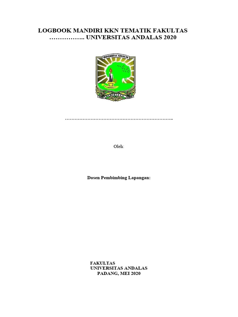 Logbook KKN Individu | PDF | Seni