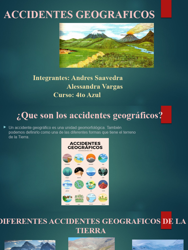 Accidentes Geograficos Presentacion | PDF