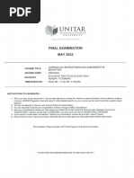 Final Exam Cover Page Template | PDF