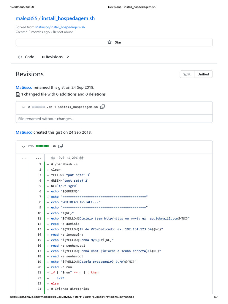 Install Script for Hosting Server | PDF