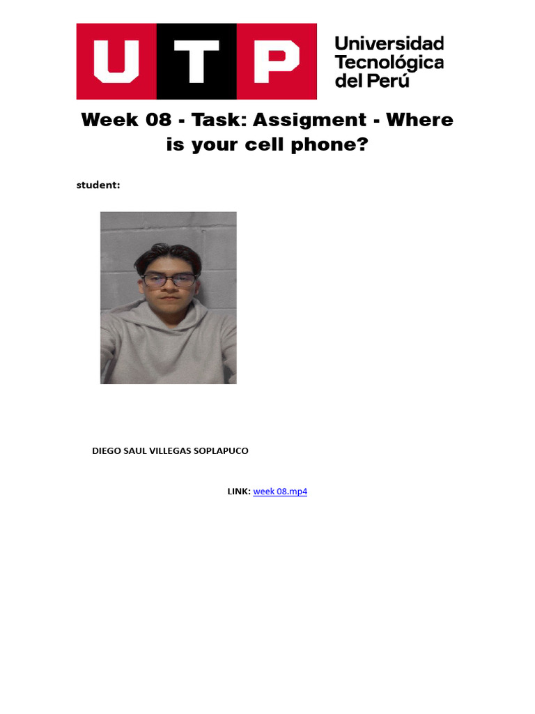 Week 08 Assignment: Cell Phone Location | PDF