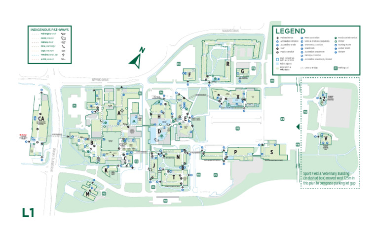 Algonquin College Ottawa Campus Maps Level 1 | PDF