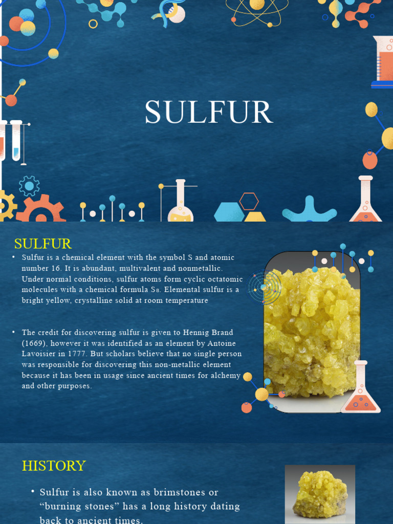 Properties and Uses of Sulfur | PDF