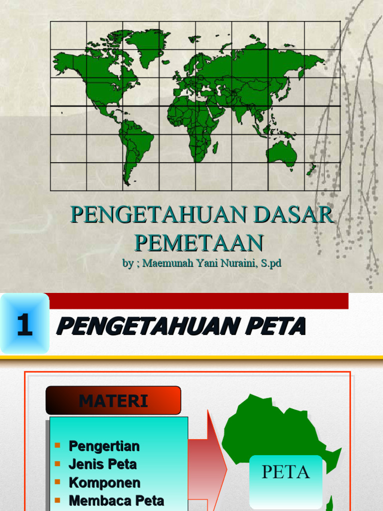 Pengetahuan Dasar Peta dan Jenisnya | PDF