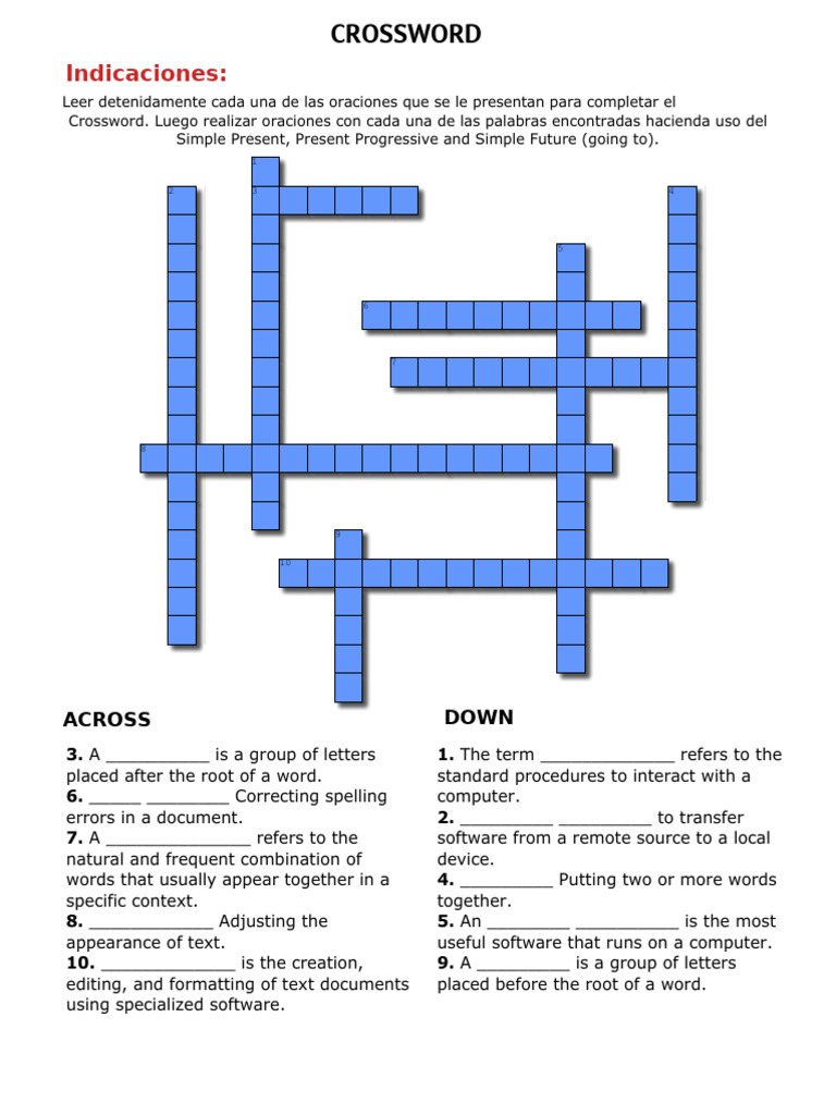 Crossword #1 | PDF