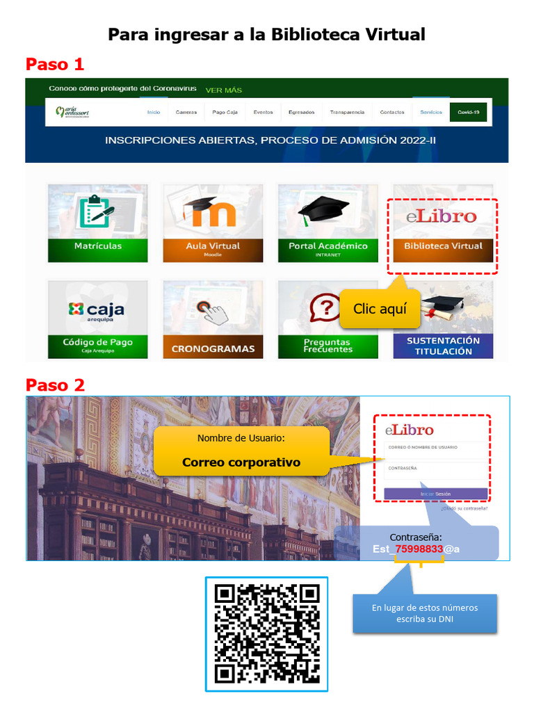 Ingresar Biblioteca Virtual | PDF