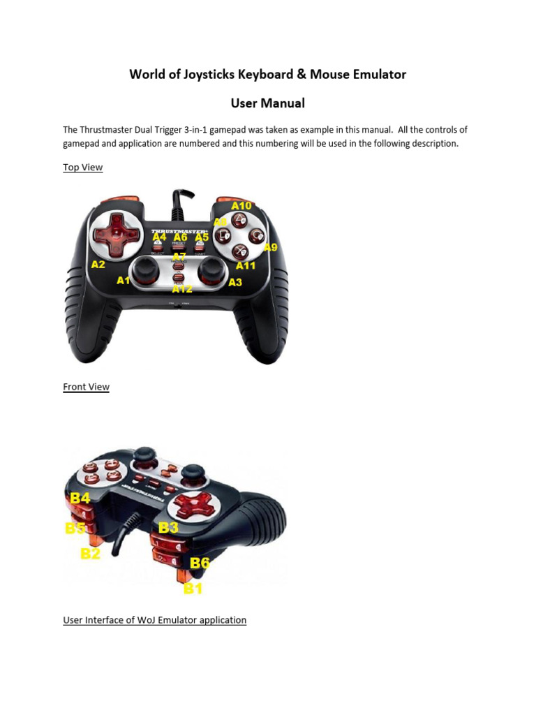 WoJ Keyboard and Mouse Emulator - User Guide - English | PDF