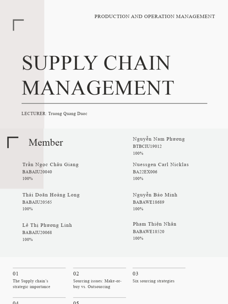 Production Operation Management | PDF