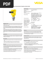 VEGAPULS C 21 Radar Sensor Datasheet | PDF | Radar | Equipment