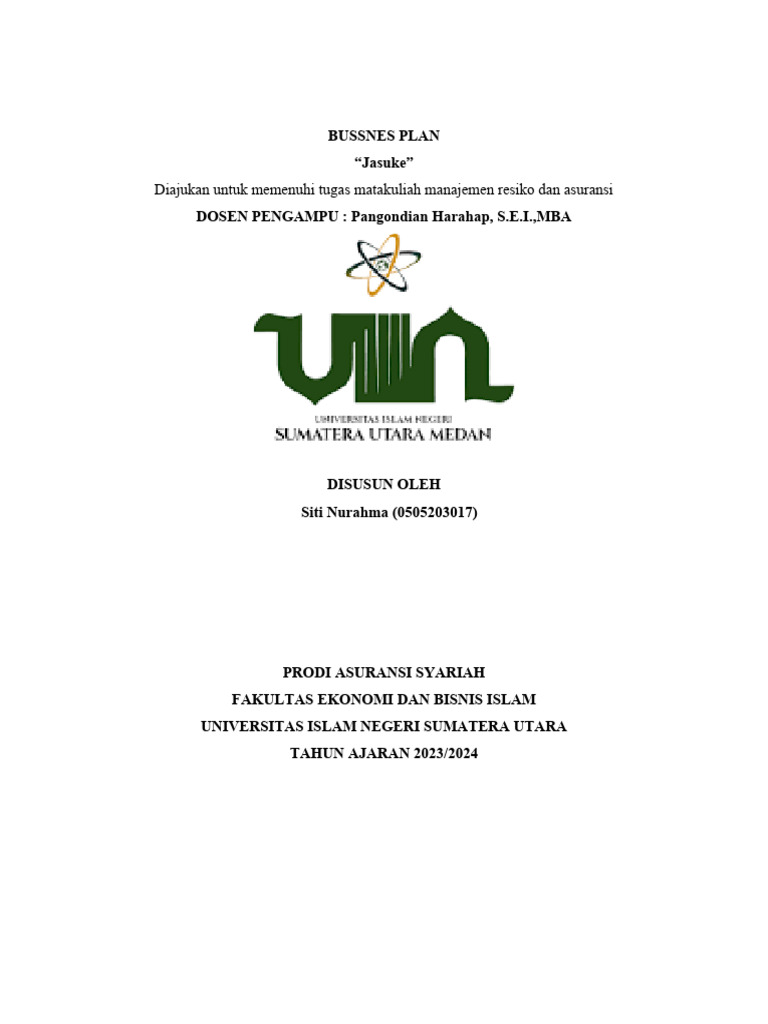 Proposal Usaha Jasuke | PDF