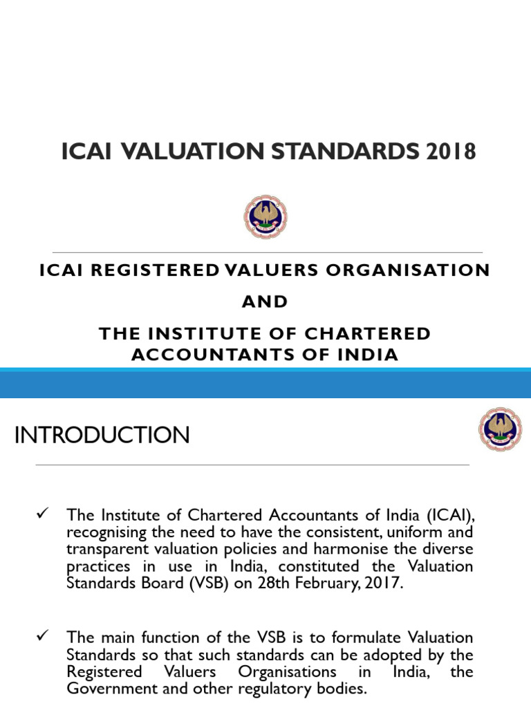 On ICAI Valuation Standards 2018 | PDF | Valuation (Finance) | Real ...