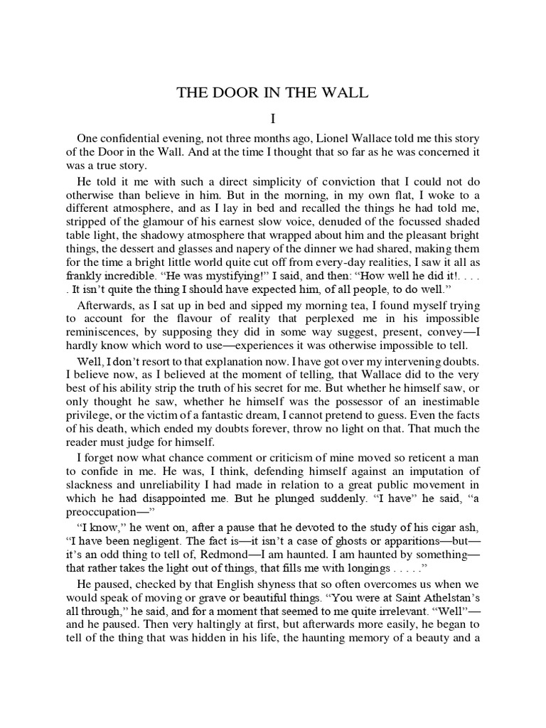 The Door in The Wall | PDF