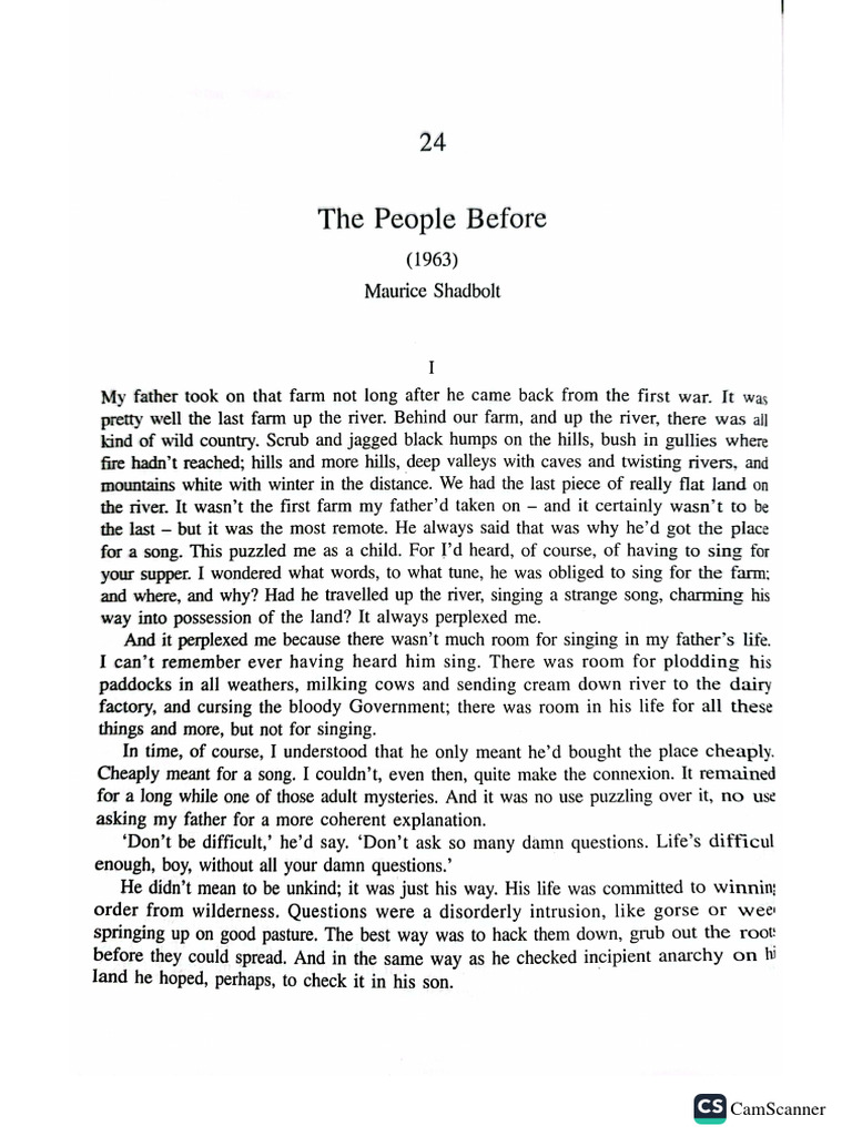 Shadbolt - The People Before | PDF