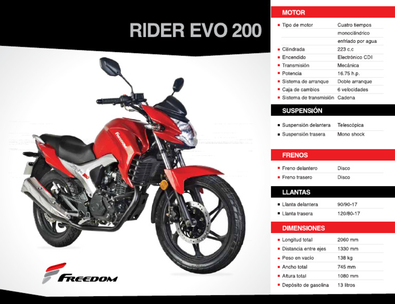 Rider Evo 200 | PDF