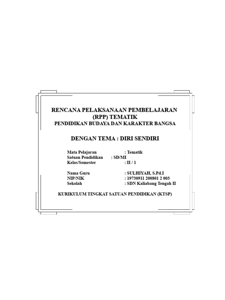 RPP TEMATIK 2.doc Edit | PDF