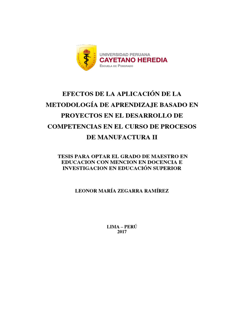 Tesis - Modelo UPCH Experimental - Muestra Censal | PDF