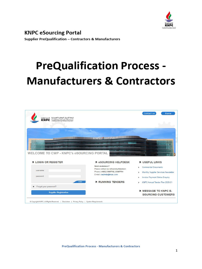 Prequalification Process | PDF