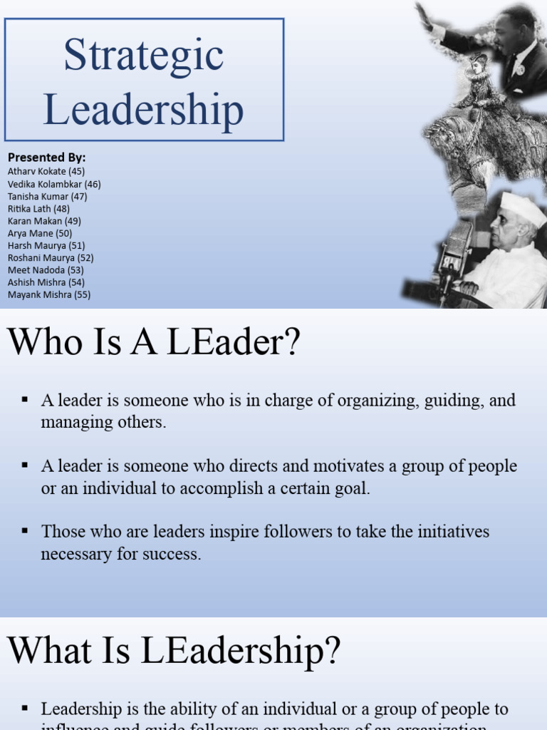 Strategic Leadership | PDF