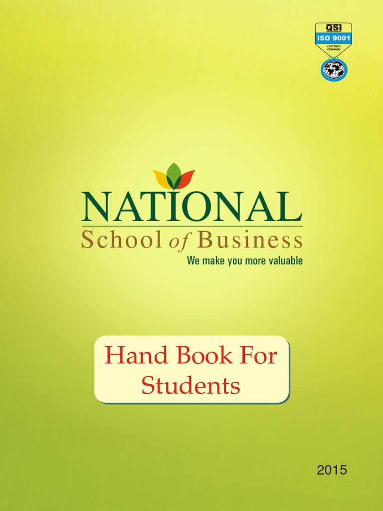 NSB Hand Book 2015 | PDF | University And College Admission | Cheque