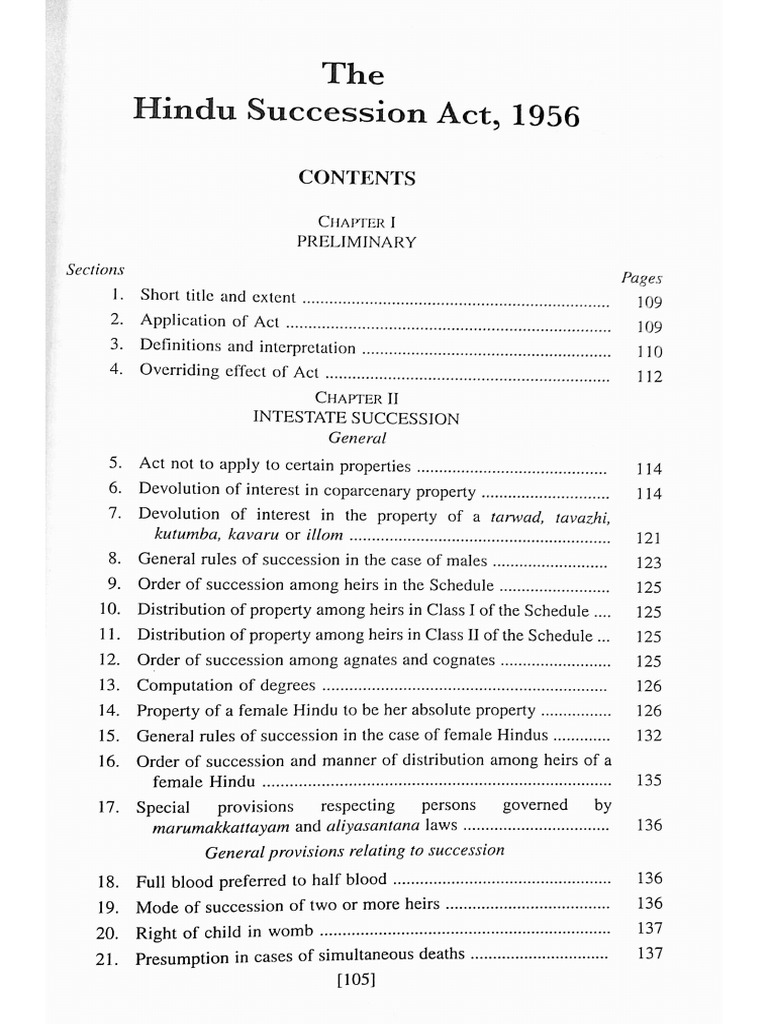 4.2.3 Succession (The Hindu Succession Act, 1956 - Sections 1 To 30 | PDF