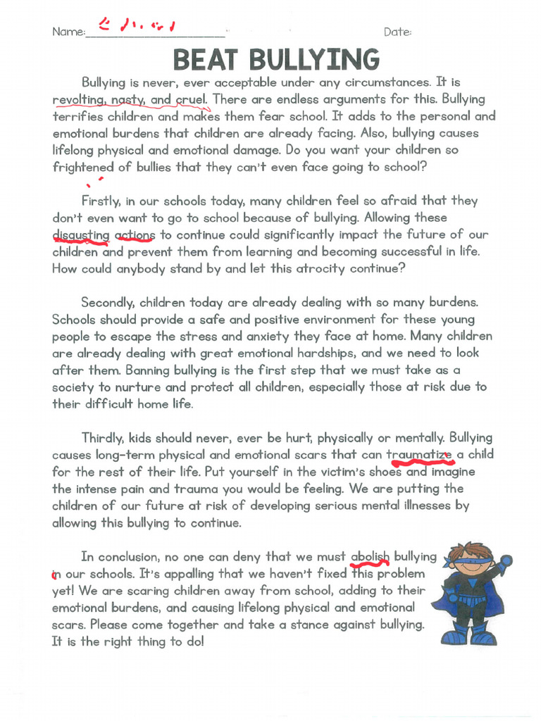 Beat Bullying - Sample Text | PDF