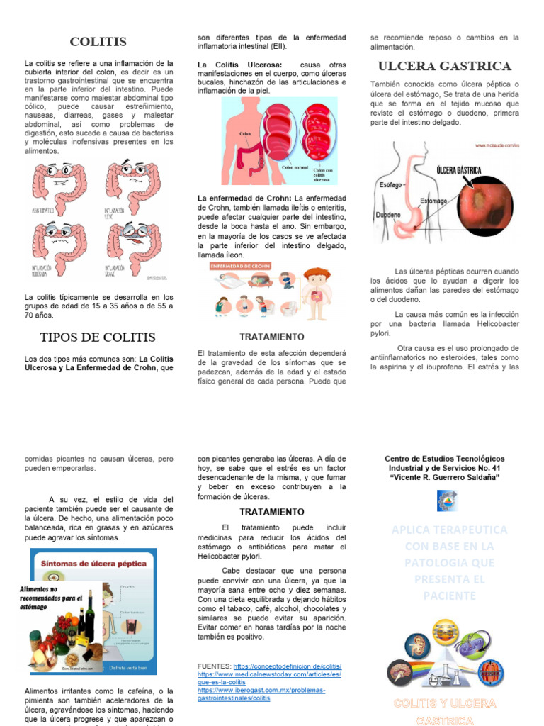Triptico Colitis | PDF