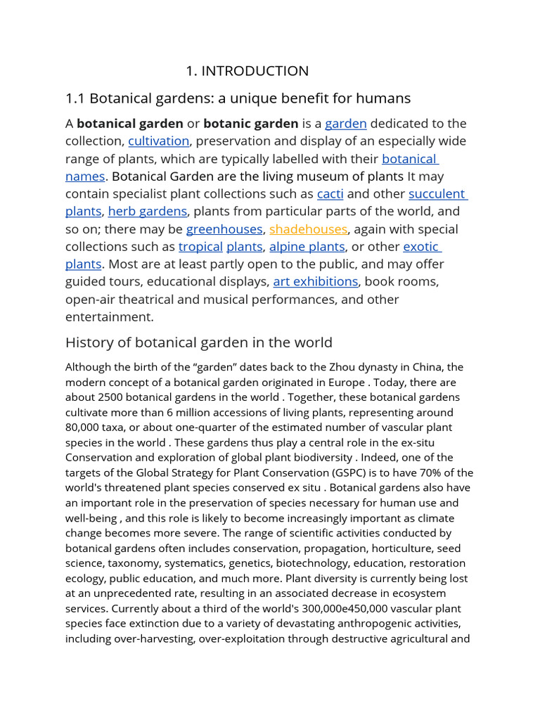 Botany Report | PDF | Botany | Plants