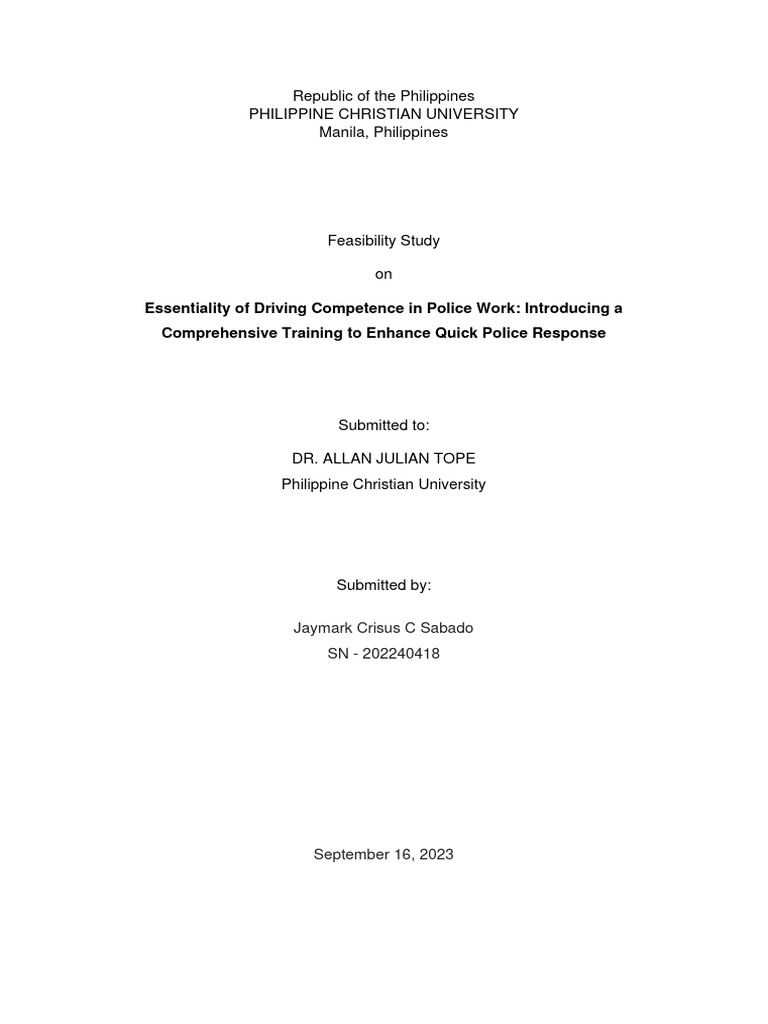 Feasibility Study - Jaymark Crisus C Sabado | PDF | Business