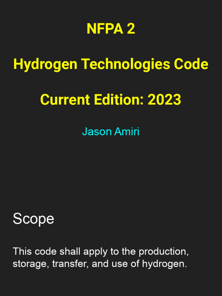 Nfpa 2 | PDF