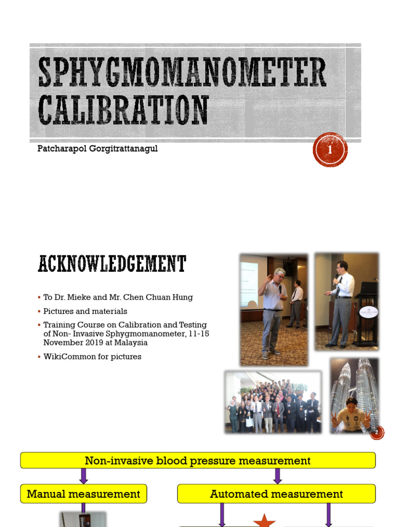 Sphygmo Calibration | PDF