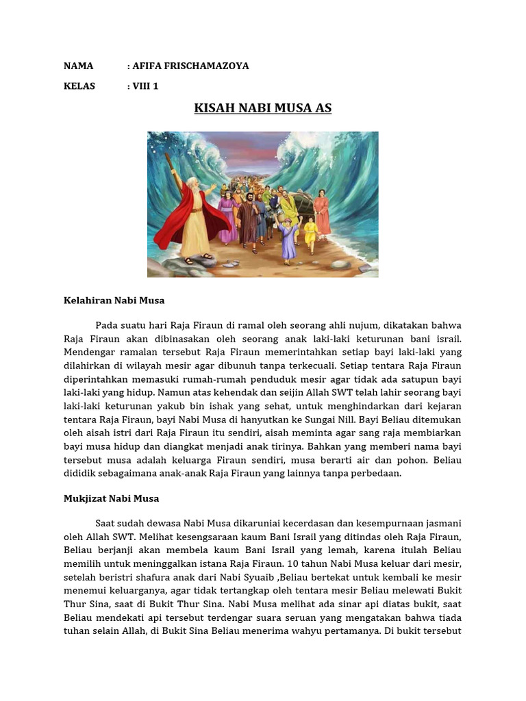 Kisah Nabi Musa As | PDF