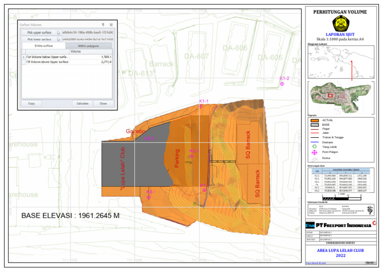 Peta Detail Survey Area Lupa Lelah Club | PDF