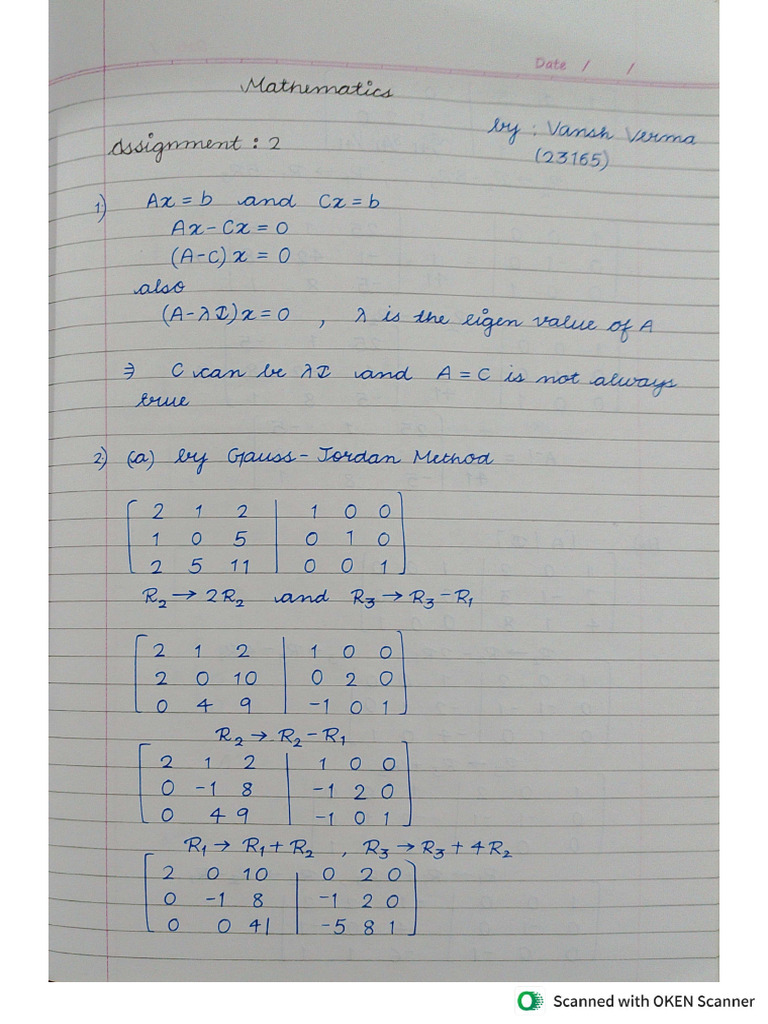 Maths Assignment 2 | PDF