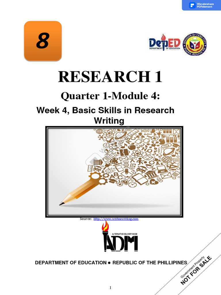 Q1 WK4 Module-4 Research-1 SSPElective | PDF