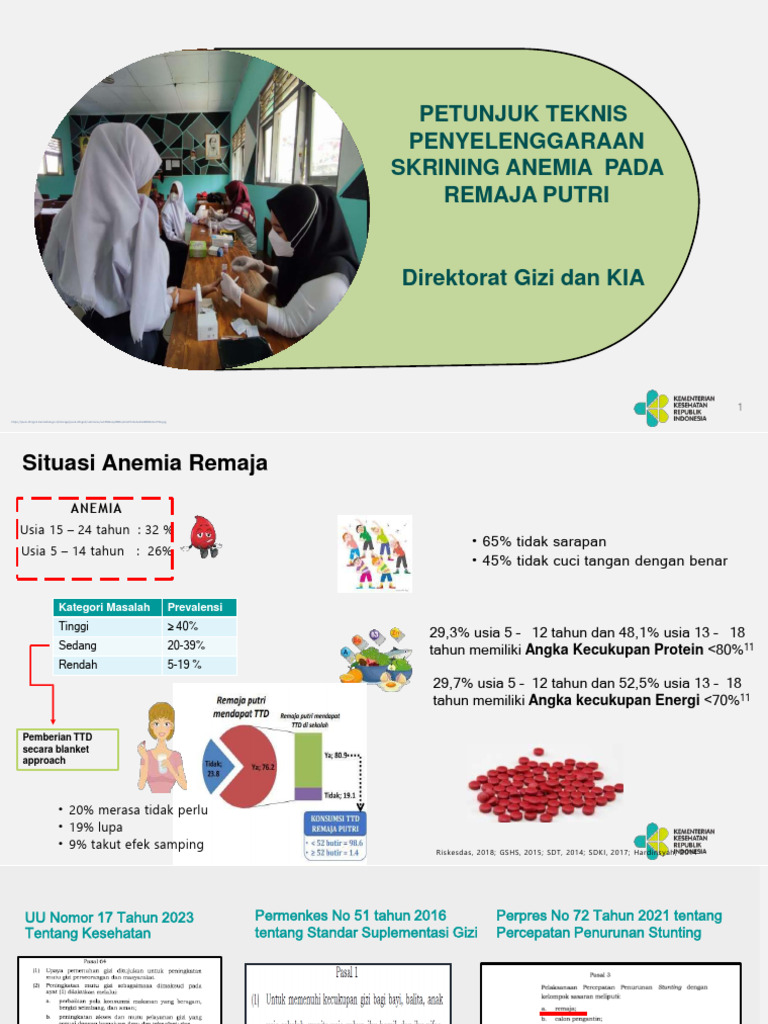 Kebijakan Skrining Anemia Rematri | PDF