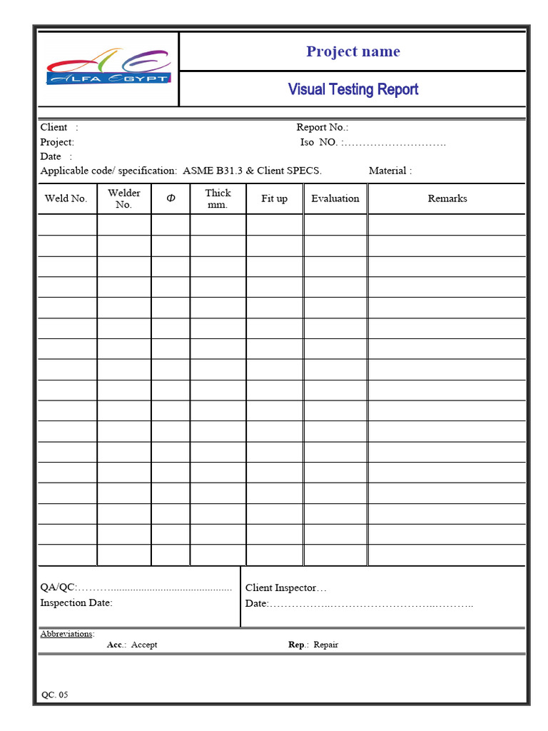 VT Report Piping | PDF