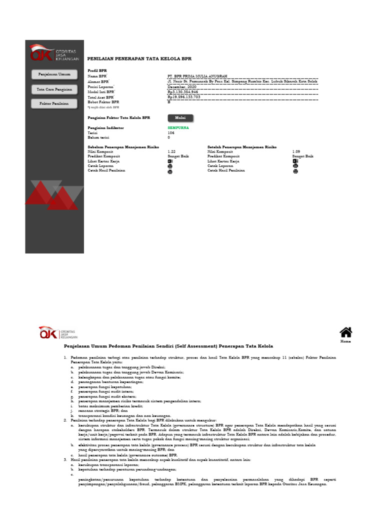 Pengelolaan BPR Cihuy | PDF | Bisnis | Pengelolaan Keuangan & Uang