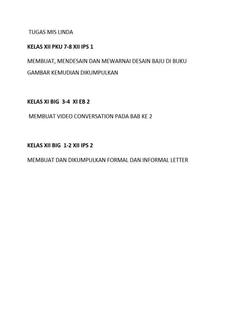 Tugas Bu Linda | PDF