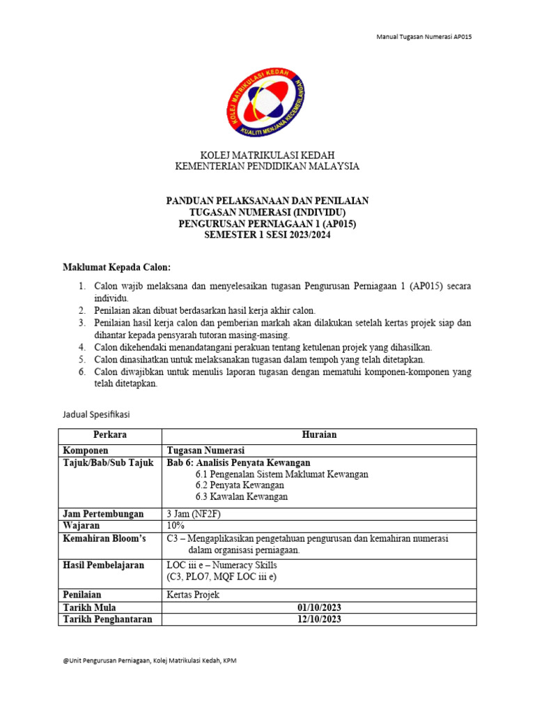 Assignment Business Individu Final | PDF