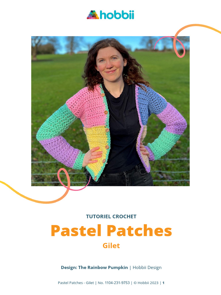 Pastel Patches Cardigan FR | PDF