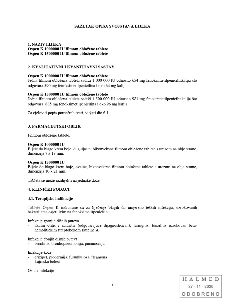Ospen K SPC | PDF