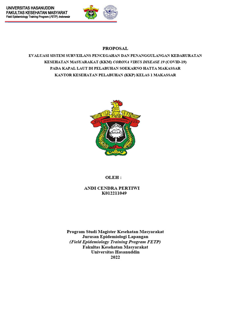 Proposal Evaluasi Surveilans | PDF