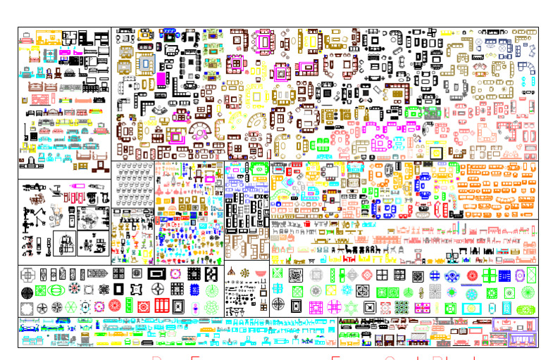 All Architectural Symbols Used in AUTOCAD Drawing PDF | PDF
