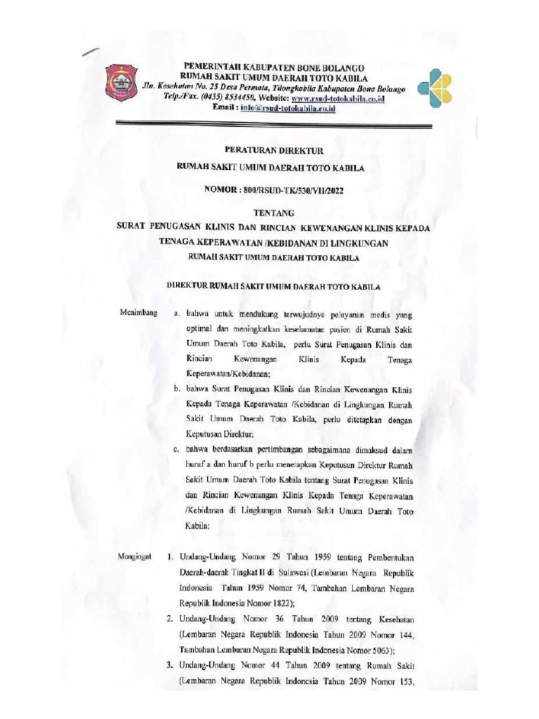 SPK Dan RKK Perawat Dan Bidan | PDF