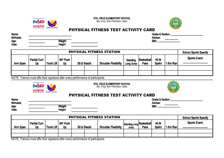 PST Score Card | PDF