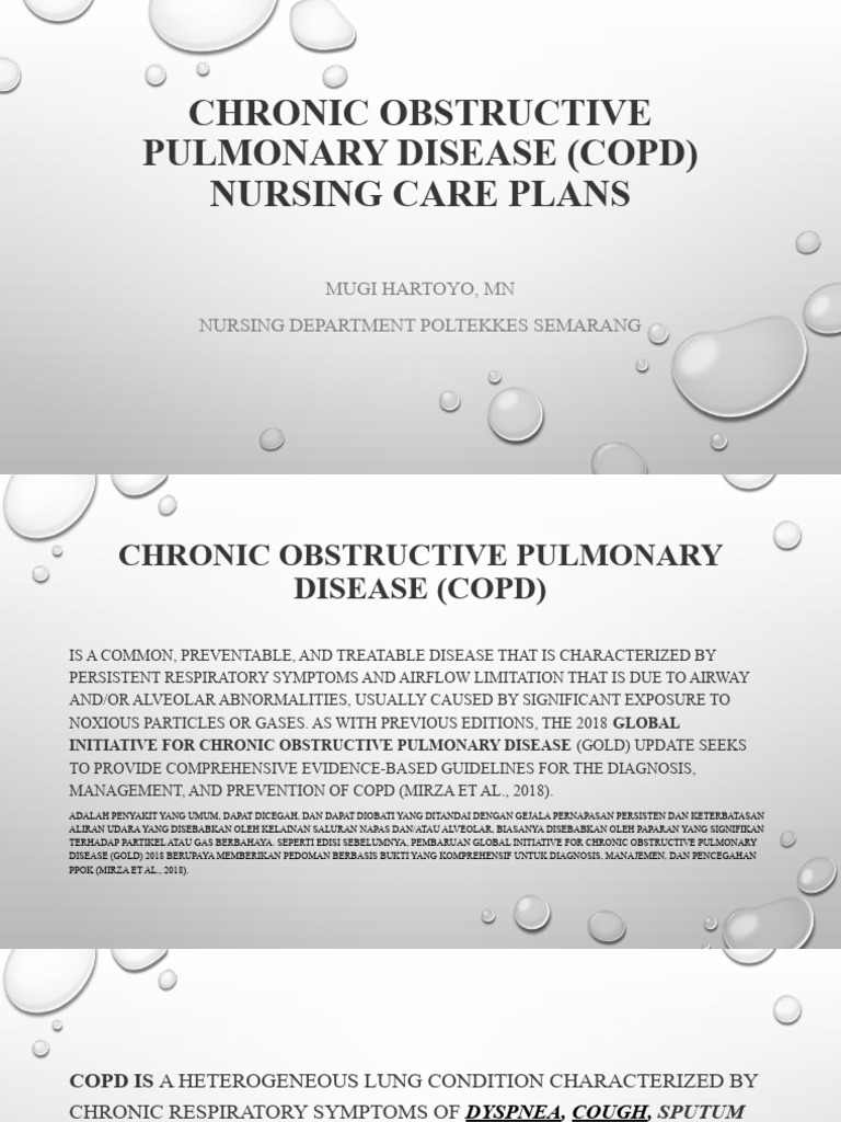 Chronic Obstructive Pulmonary Disease (COPD) Nursing | PDF