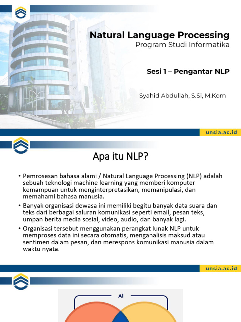 NLP Pertemuan 1-2 | PDF